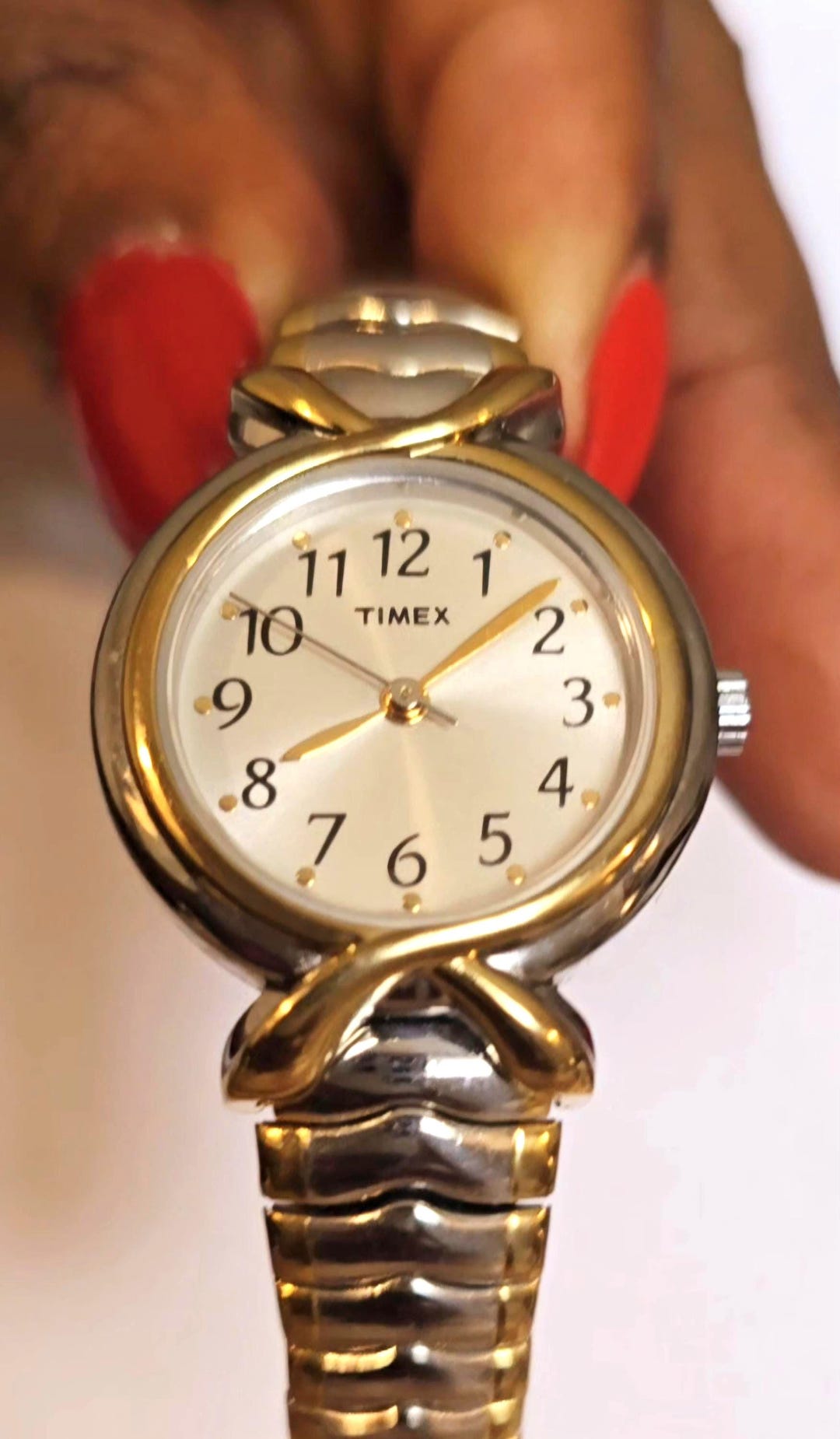 Vintage Timex Two Tone Watch - Etsy