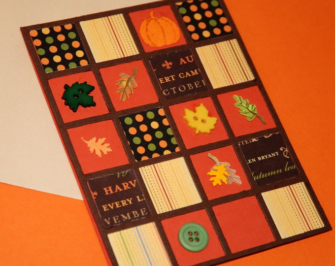 Handmade Fall Theme Card Inchie Style - Etsy