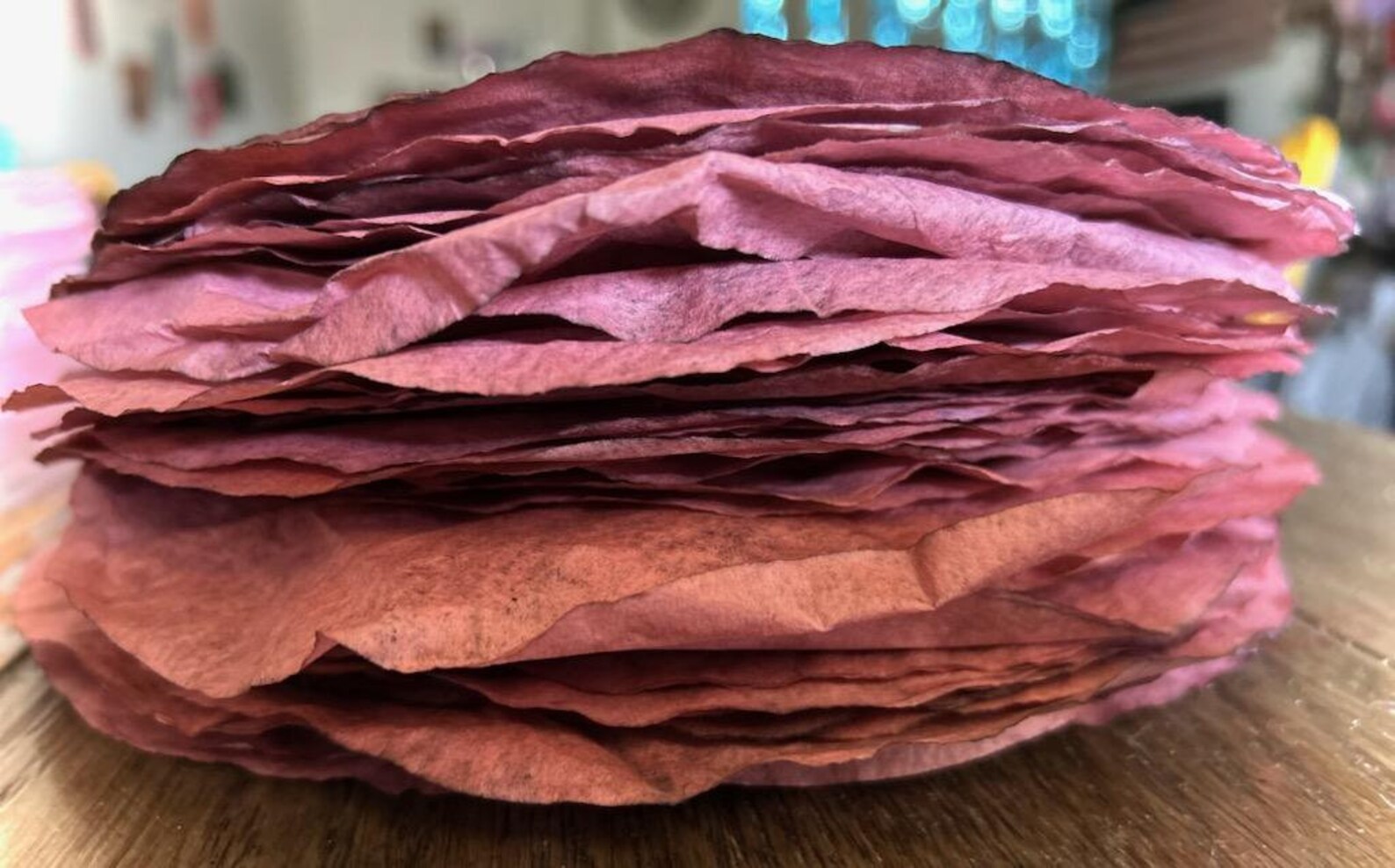 Forty (40) Hand-dyed Coffee Filters| Flowers|wedding|crafts|scrapbook ...