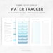 Water Tracker Printable & Fillable PDF Template, Mood Tracker, Fitness ...