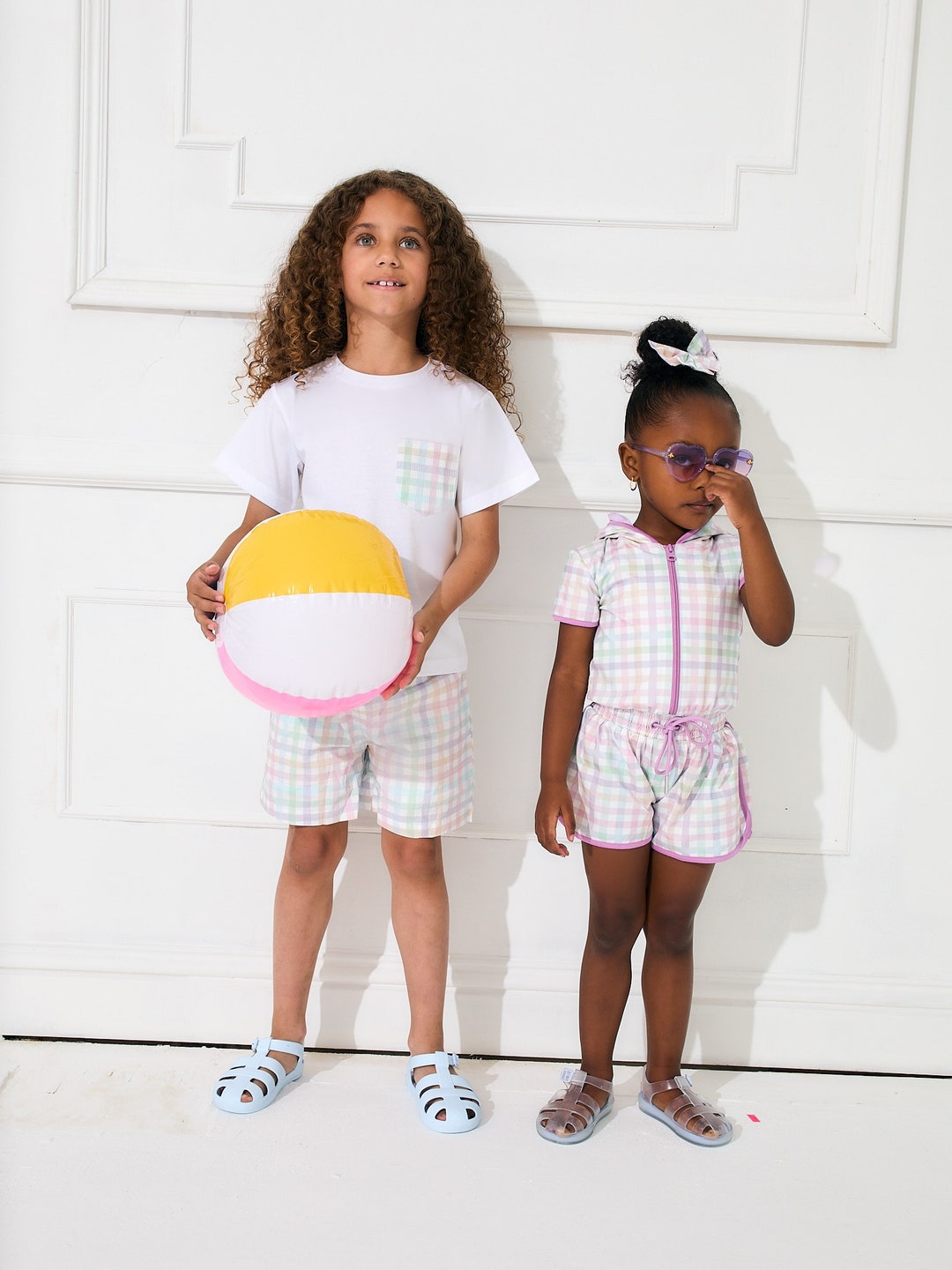 Boys Swim Trunks and T-shirt on Trend Matching Set Custom Made Family ...