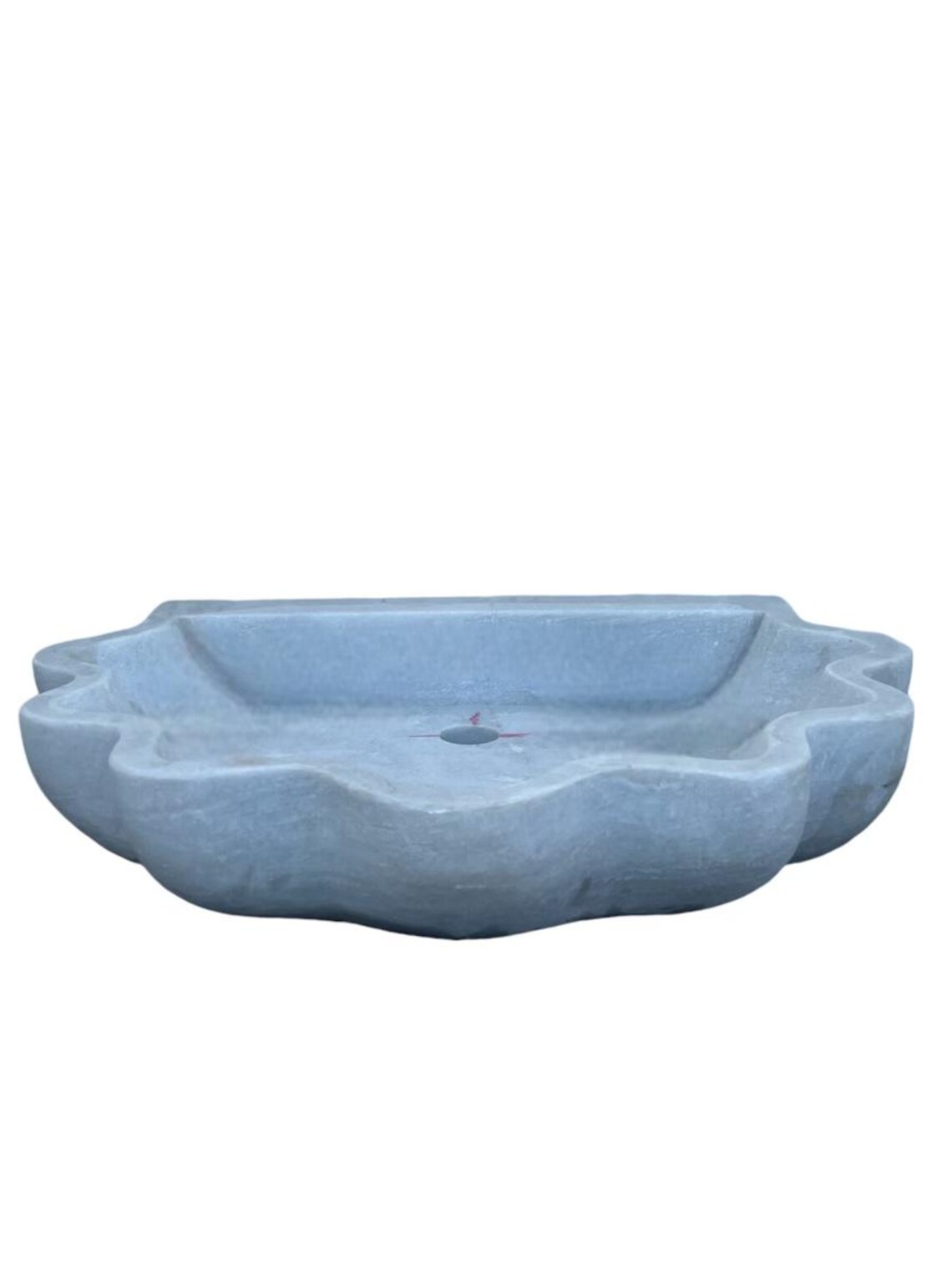 Marble Scallop Wall Mount Sink Handmade Marble Bathroom Vanity Wash ...