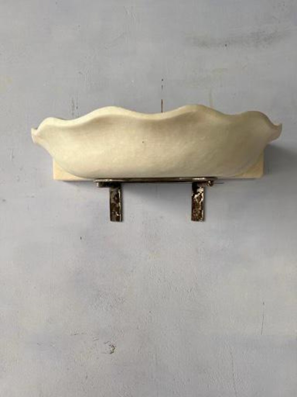 Marble Scallop Wall Mount Sink Handmade Marble Bathroom Vanity Wash ...