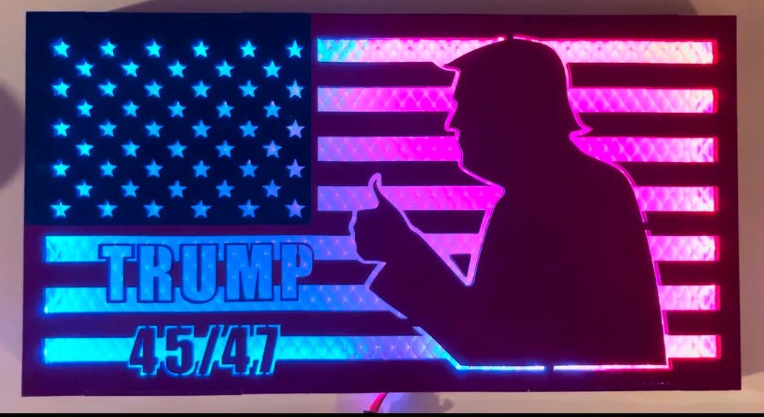 Trump Flag LED Sign - Etsy