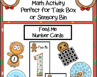 Feed Me Letters Gingerbread Sensory Bin Alphabet Recognition Activity ...