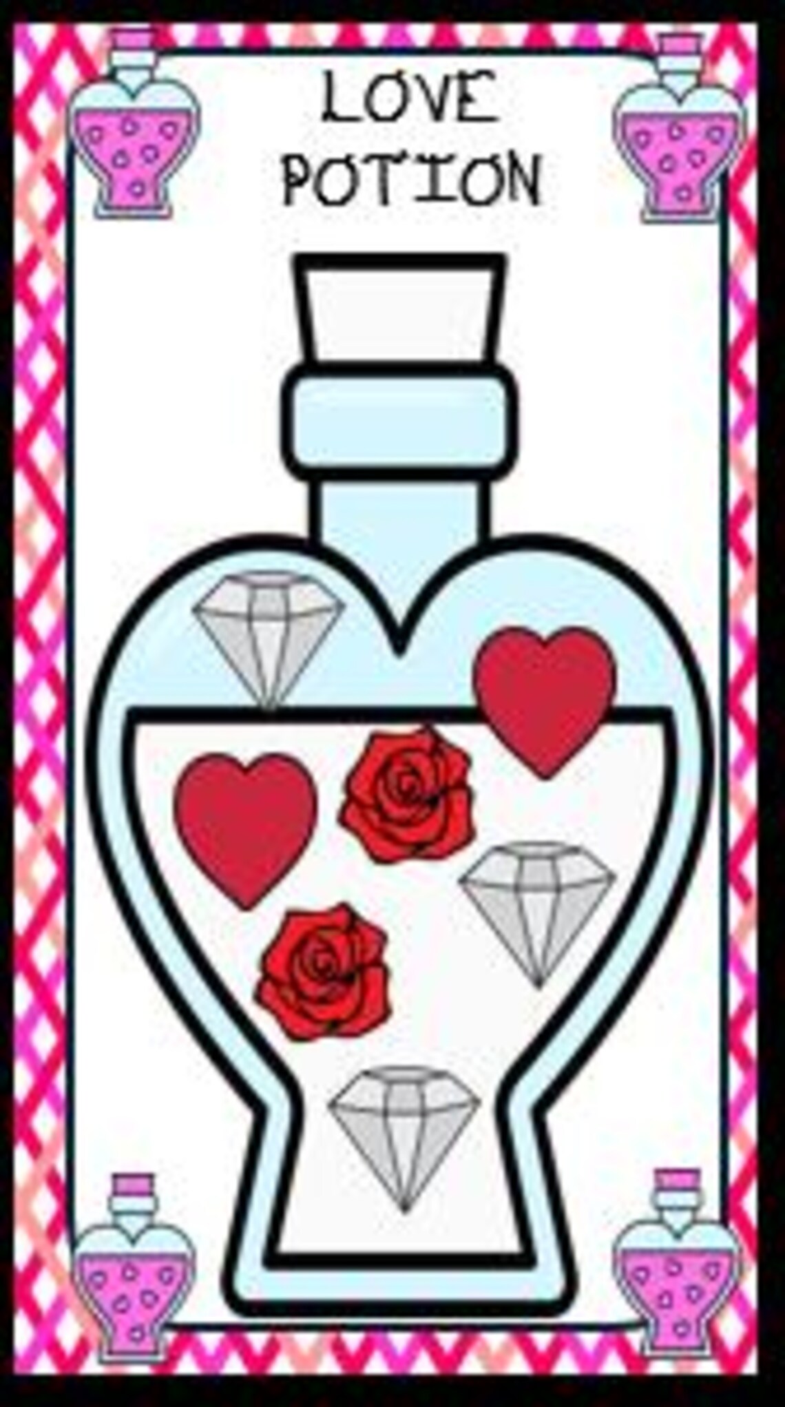 Valentine Love Potion Recipe Cards Matching Counting Measuring Activity ...