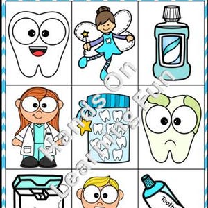Dental Health BINGO | Preschool & Kindergarten Activity (PDF) - Etsy
