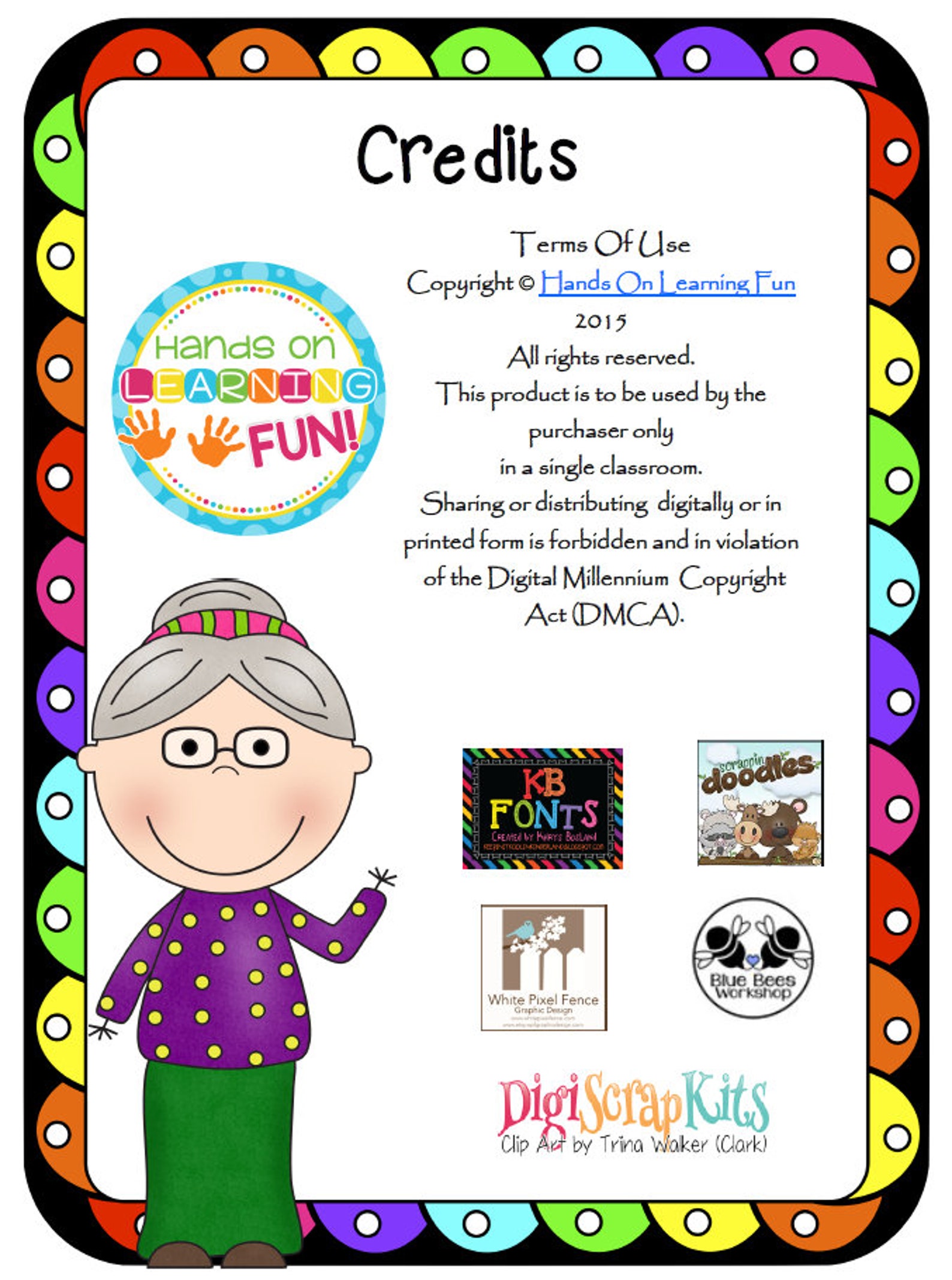 There Was an Old Lady Who Swallowed Colors Literacy Center Color ...