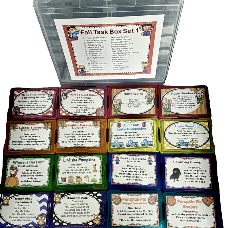 Task Boxes - Etsy