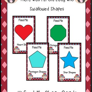 February Theme There Was an Old Lady Who Swallowed Valentine Shape ...