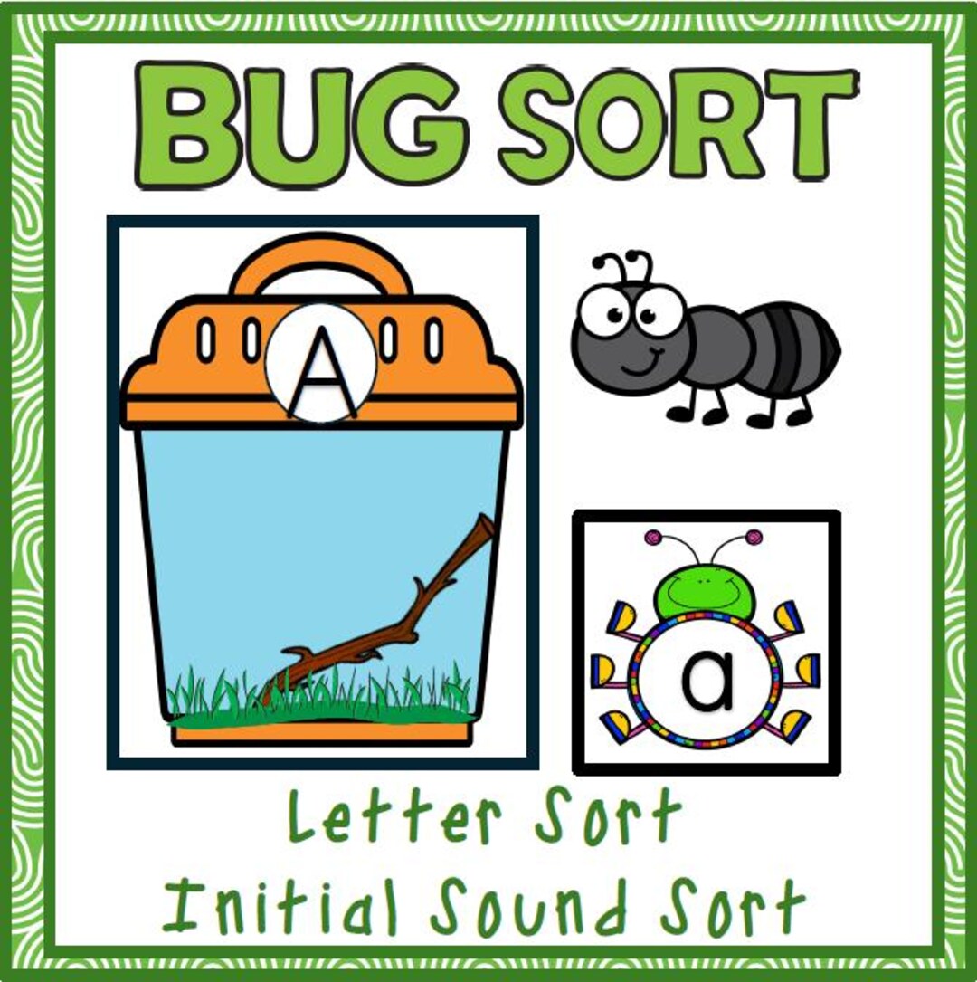 Bug Insect Task Box | Montessori L Letter Recognition | BUGS A TO Z ...