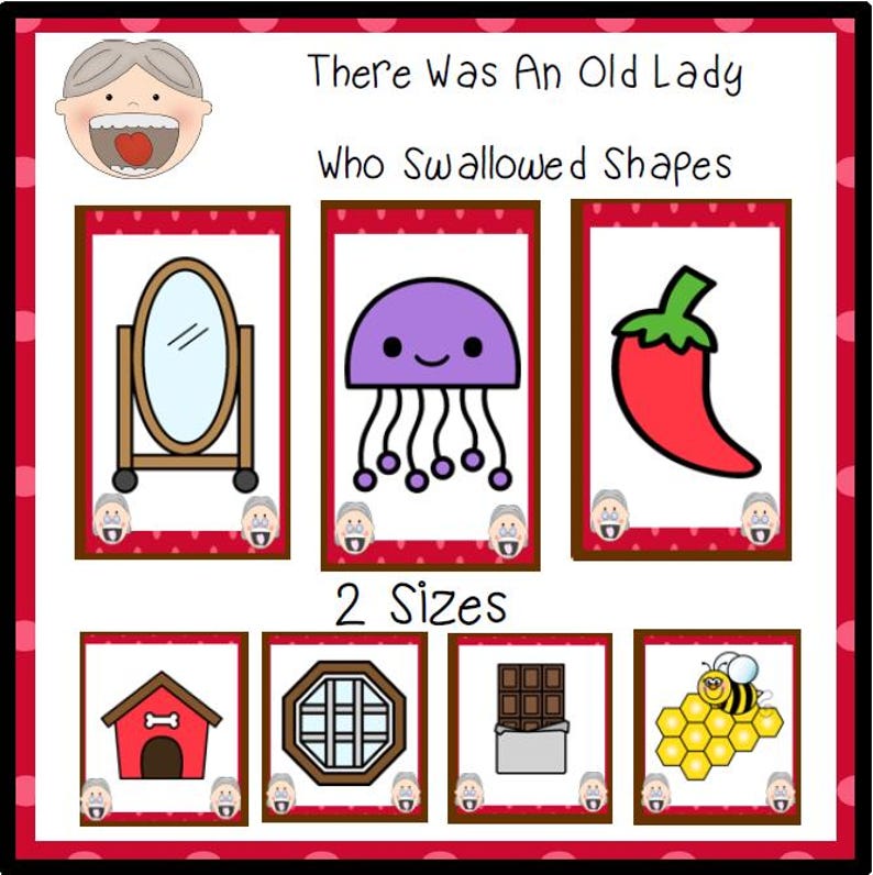 There Was an Old Lady Who Swallowed Shapes | 2D Real World Shape ...