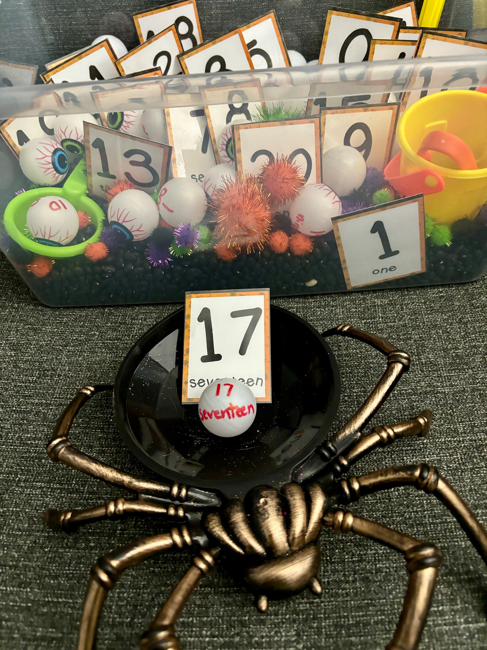 Eyeball Bingo - Counting 0-20 Math Center (printable PDF) - Etsy