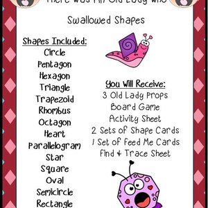 February Theme There Was an Old Lady Who Swallowed Valentine Shape ...
