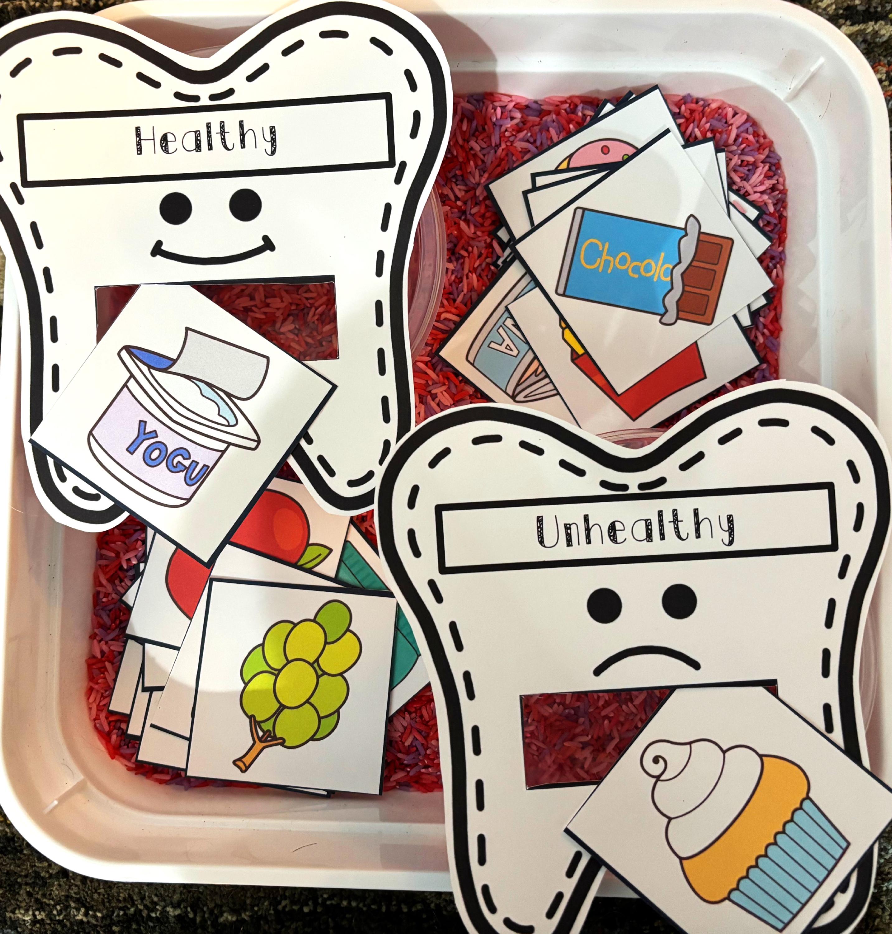 Healthy or Unhealthy Food Sort, Dental Health, Feed Me Activity ...