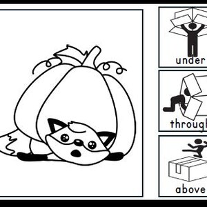 Where's the Fox? Learning Preposition Positional Word Fall Task Box ...