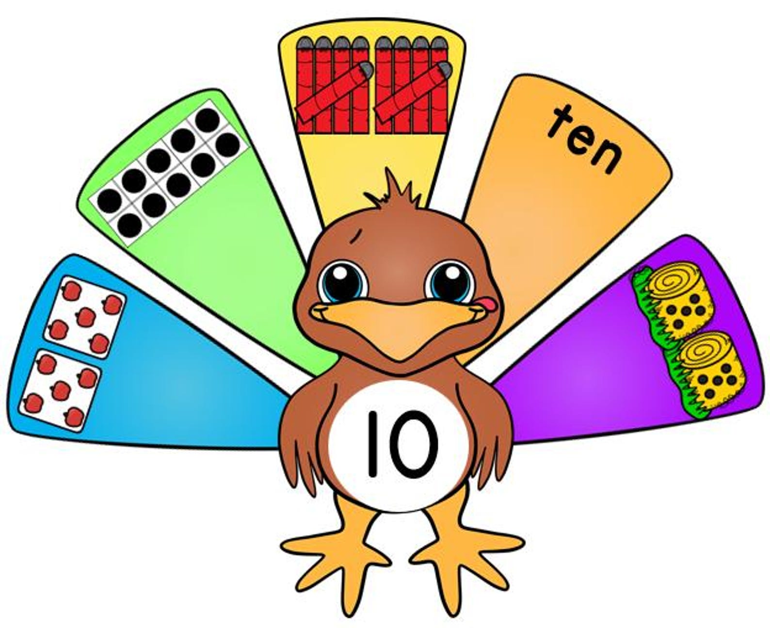 Build a Turkey Fall Task Box Counting Number Math Center Activity ...
