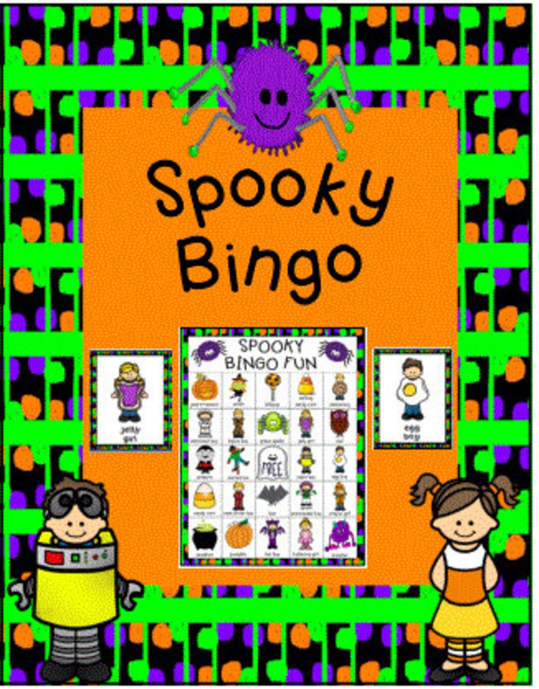 SPOOKY BINGO 30 Boards Calling Cards Classroom Party Game Printable ...