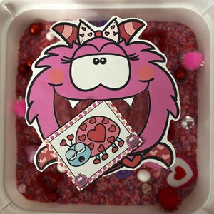 Valentine Feed Me Love Monster Emotions Activity Feeling Sensory Bin ...