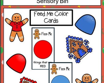 Feed Me Letters Gingerbread Sensory Bin Alphabet Recognition Activity ...
