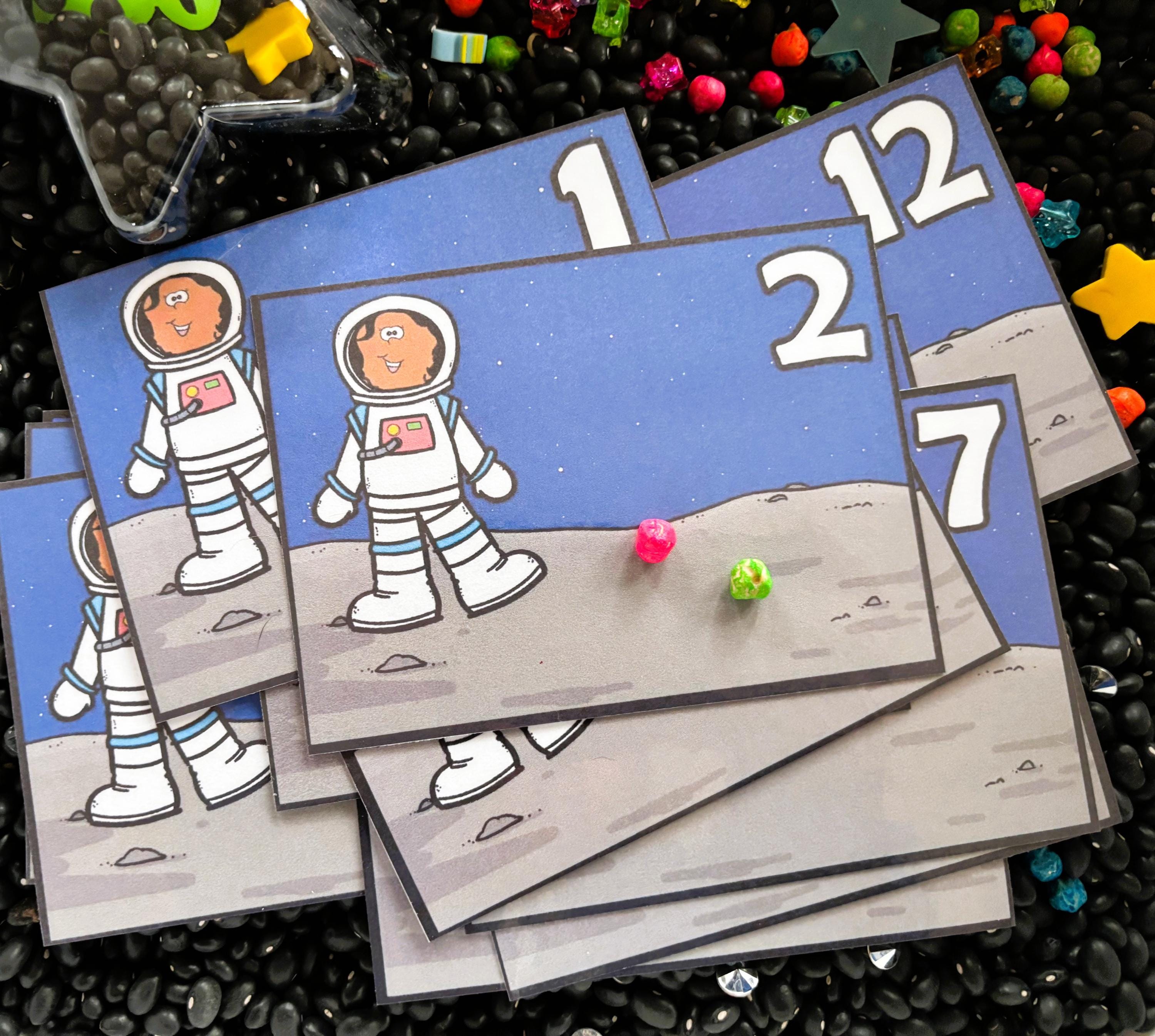 SPACE COUNTING | Math Center Activity | Kindergarten | Preschool ...