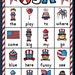 USA JULY 4TH Bingo Printable Class Set Dolch Pre-primer Bundle Set 1 ...