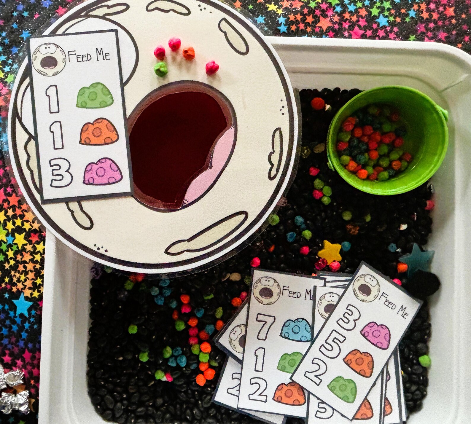 FEED THE MOON | Outer Space | Sensory Bin | Letter Activity | Initial ...