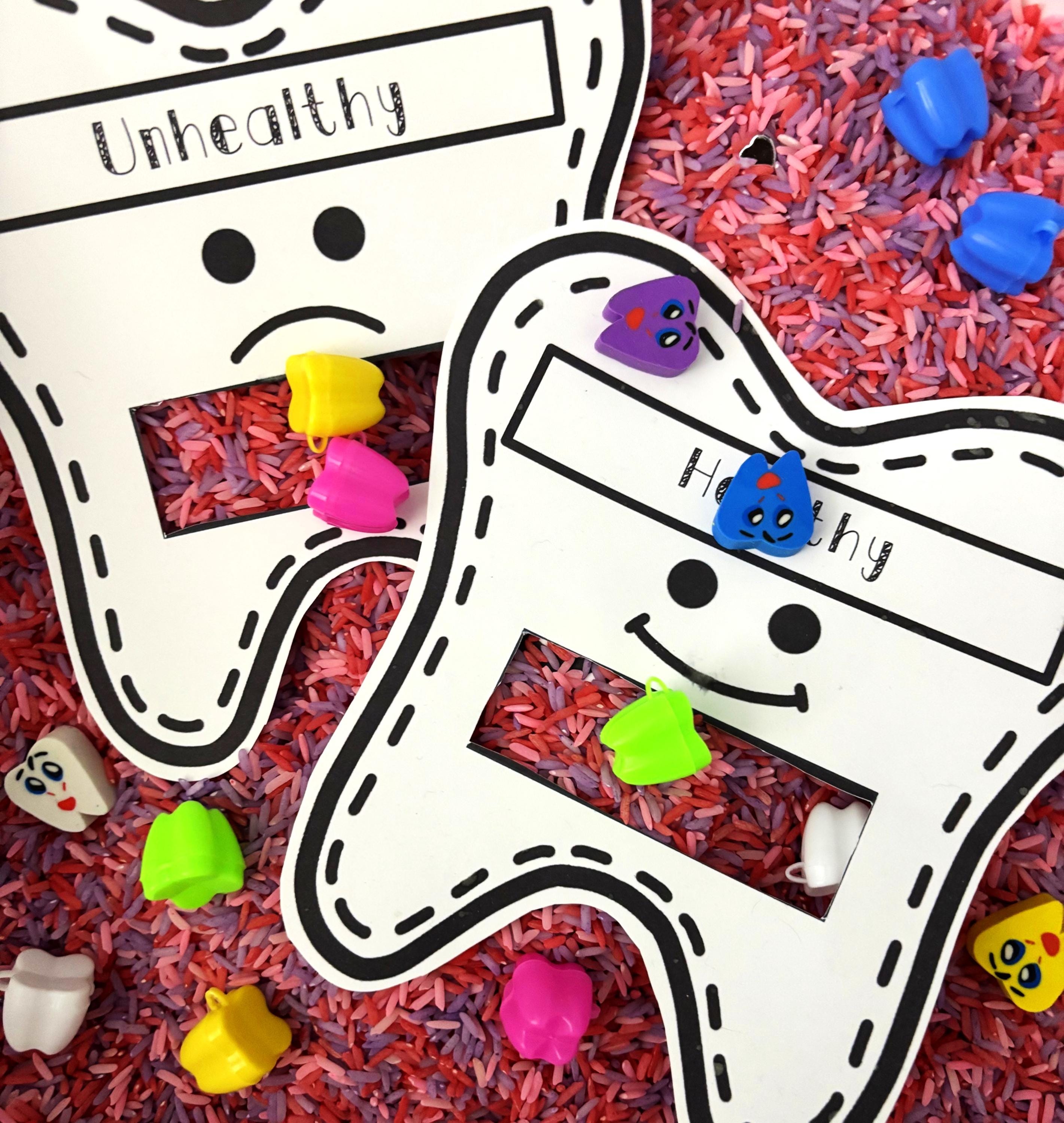 Healthy or Unhealthy Food Sort, Dental Health, Feed Me Activity ...