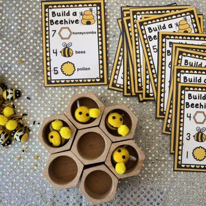Spring Bee Sensory Bin | Build a Beehive | Loose Parts |tinker Tray ...
