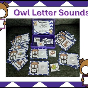Whoo! Owl Beginning Sounds Printable Alphabet Preschool Curriculum ...