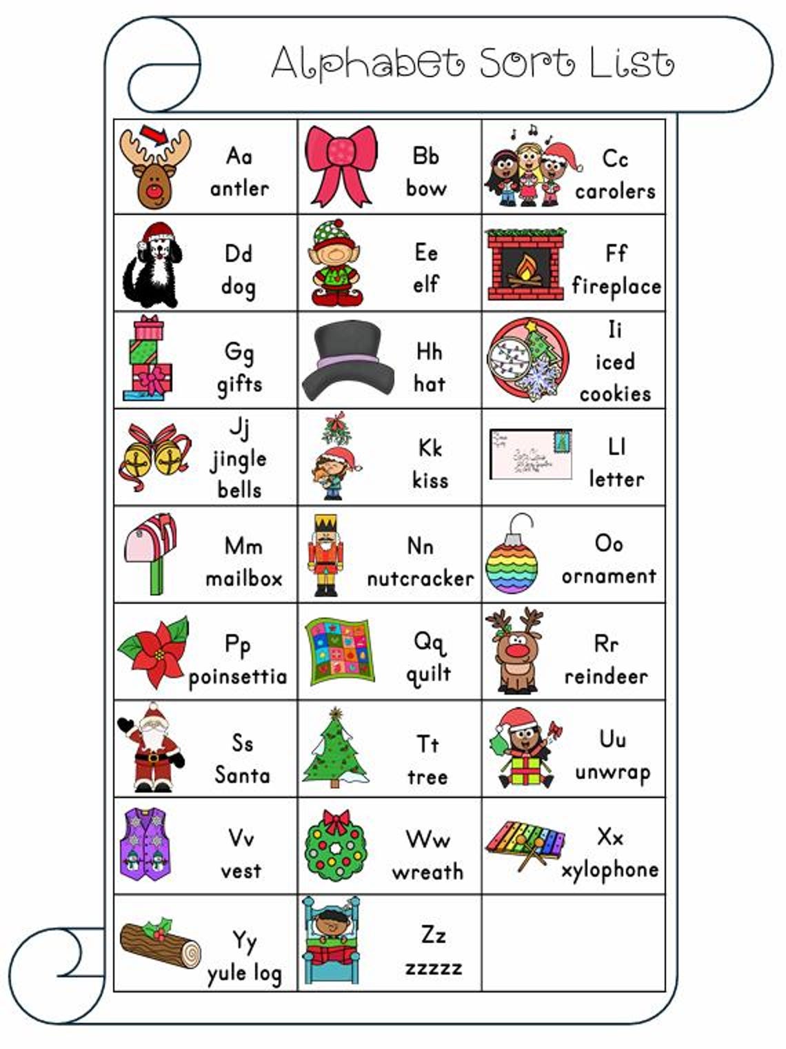 Feed Me Letters Gingerbread Sensory Bin Alphabet Recognition Activity ...