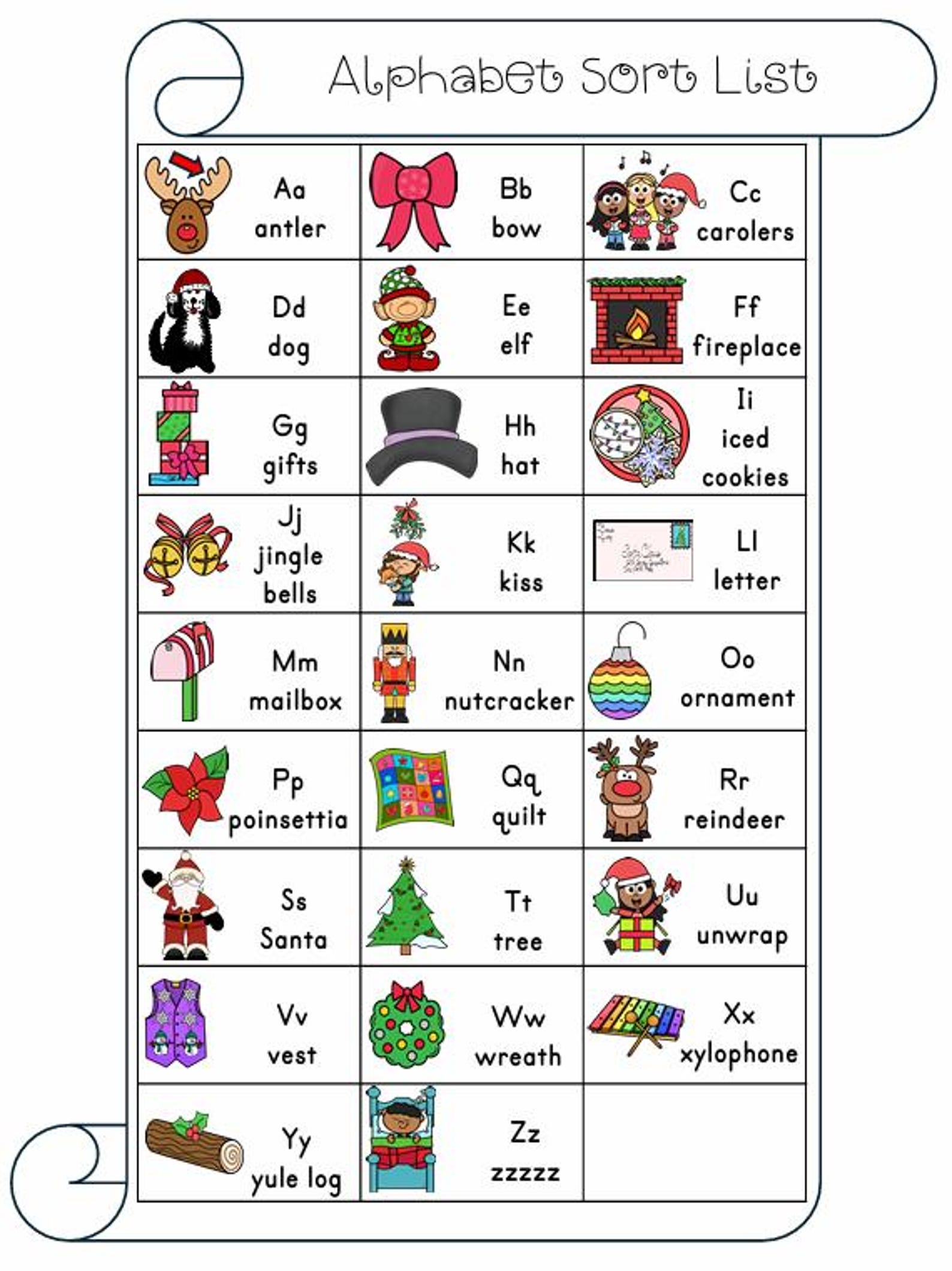 Feed Me Letters Gingerbread Sensory Bin Alphabet Recognition Activity ...