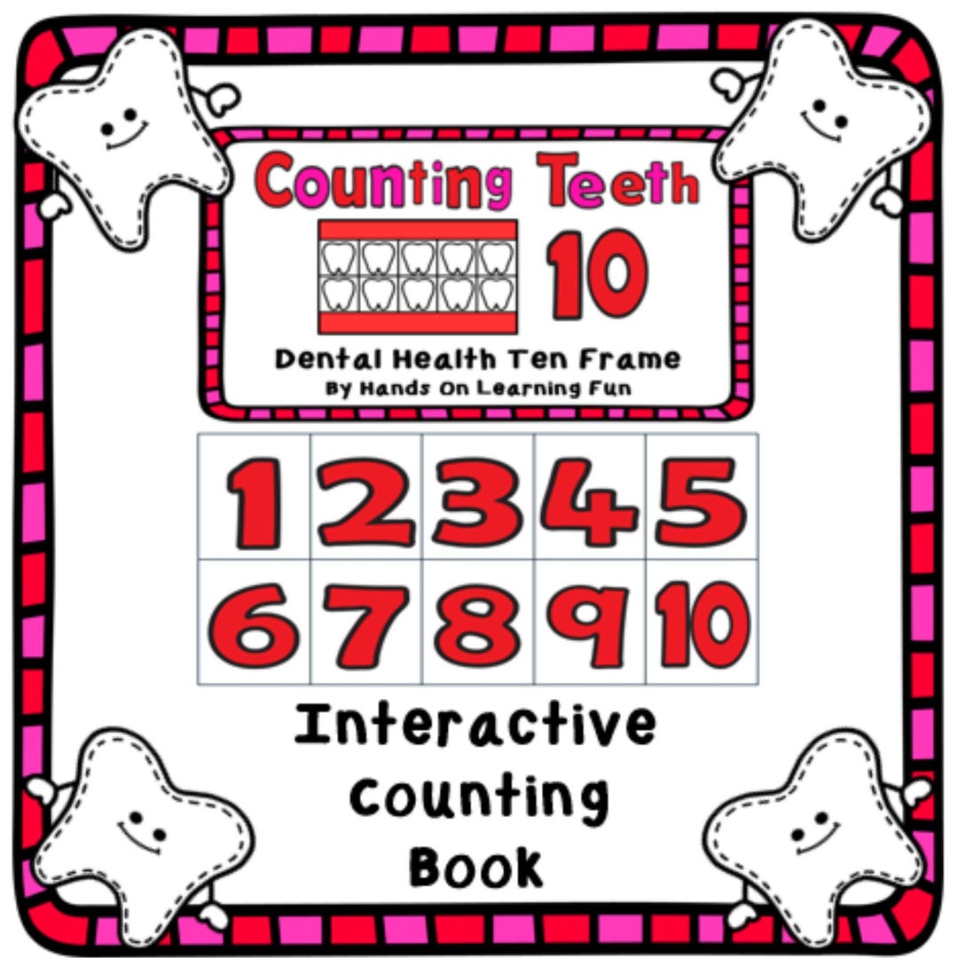 Counting Teeth L Interactive Book | Count to 10 L Kindergarten L Dental ...