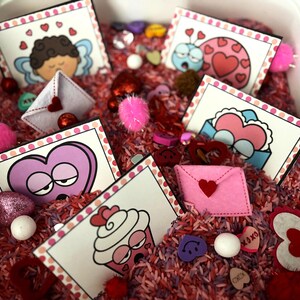 Valentine Feed Me Love Monster Emotions Activity Feeling Sensory Bin ...