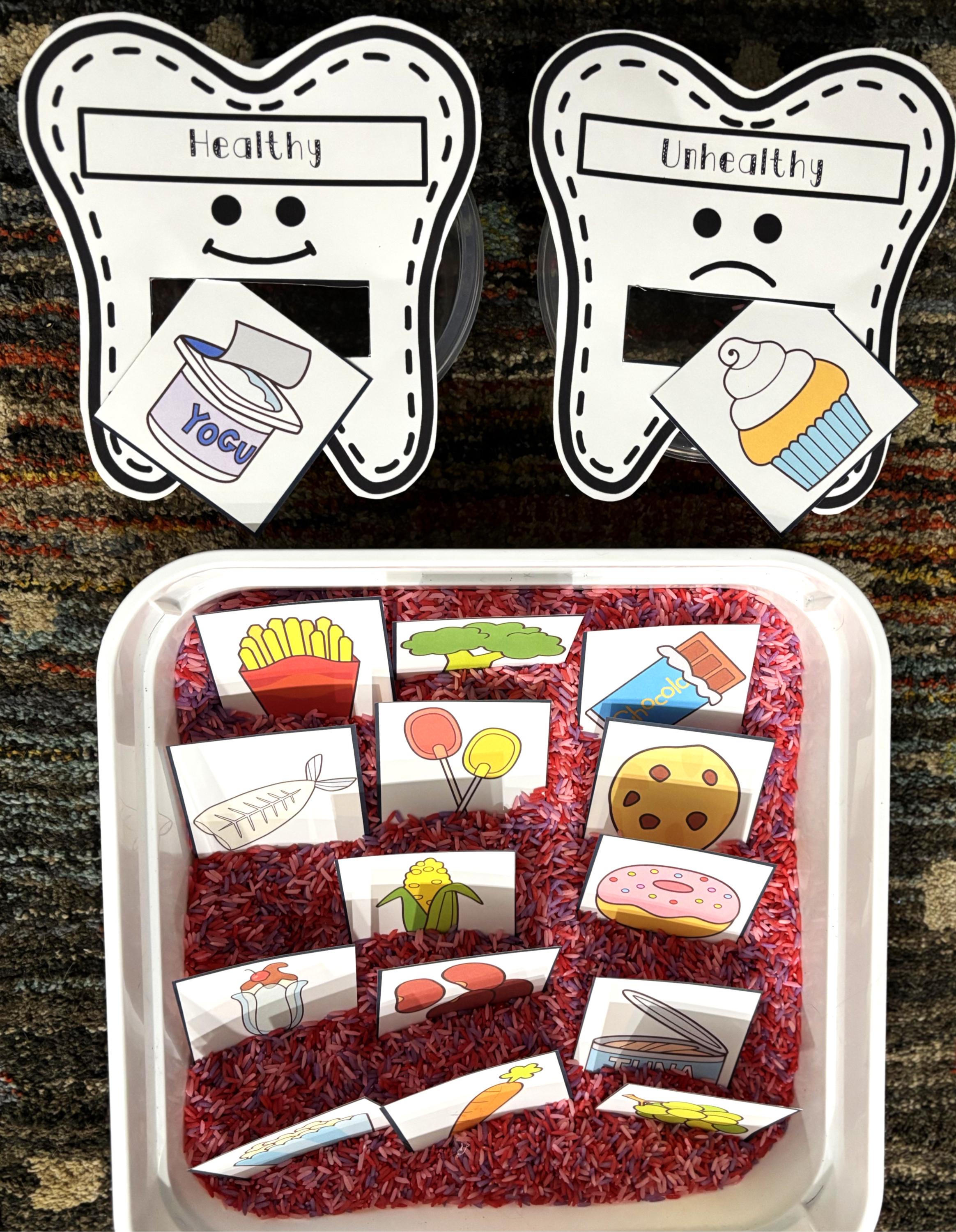 Healthy or Unhealthy Food Sort, Dental Health, Feed Me Activity ...