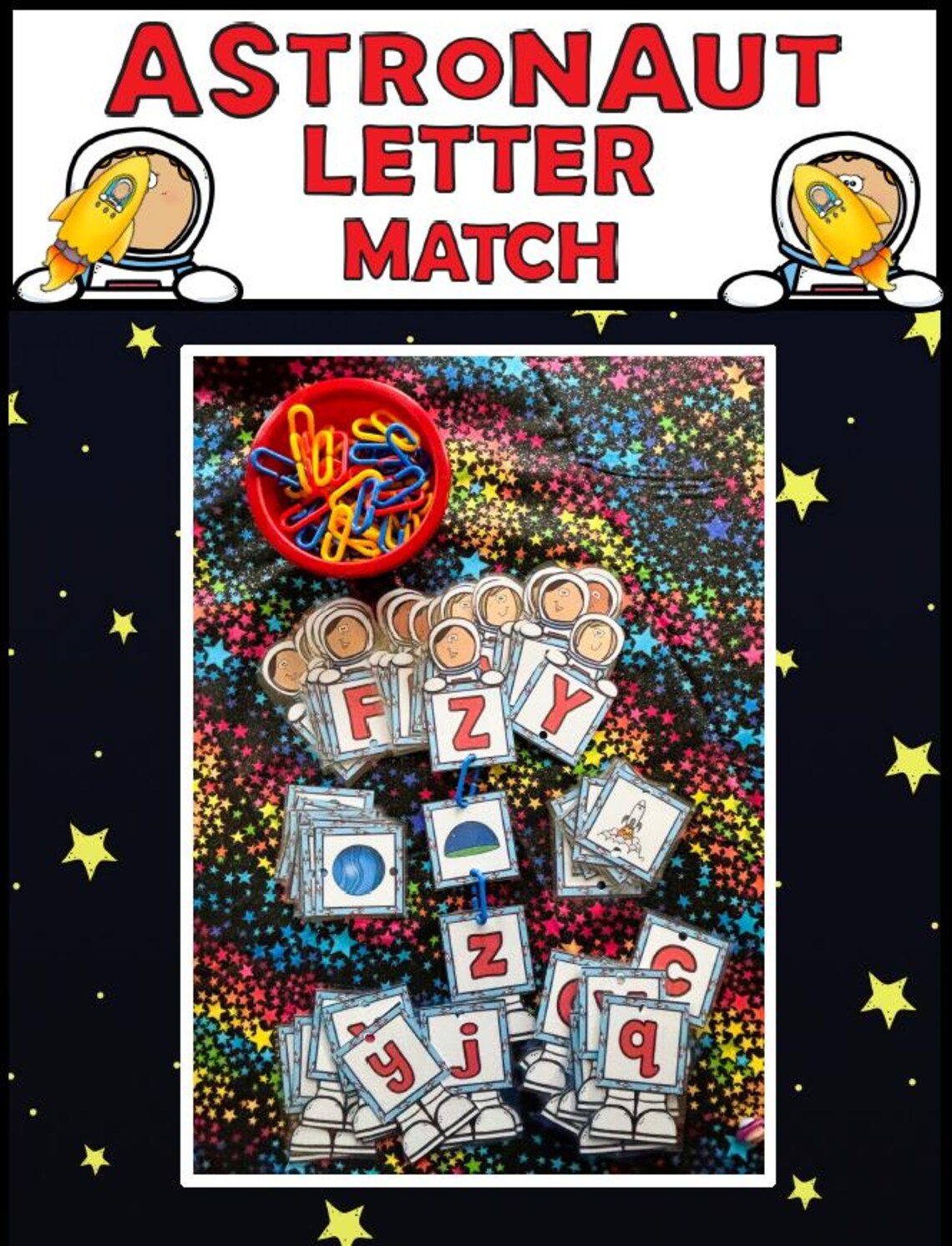 Build an Astronaut | Letter Recognition | Beginning Sound | Literacy ...