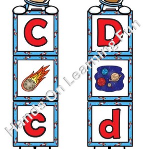 Build an Astronaut | Letter Recognition | Beginning Sound | Literacy ...