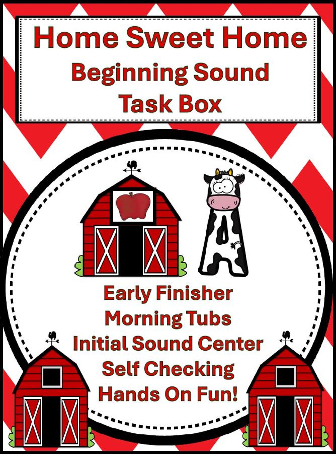Alphabet Beginning Sound Center Fall Task Box Literacy Activity ...