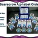 Build a Scarecrow Find Missing Letter Fall Task Box Literacy Activity ...