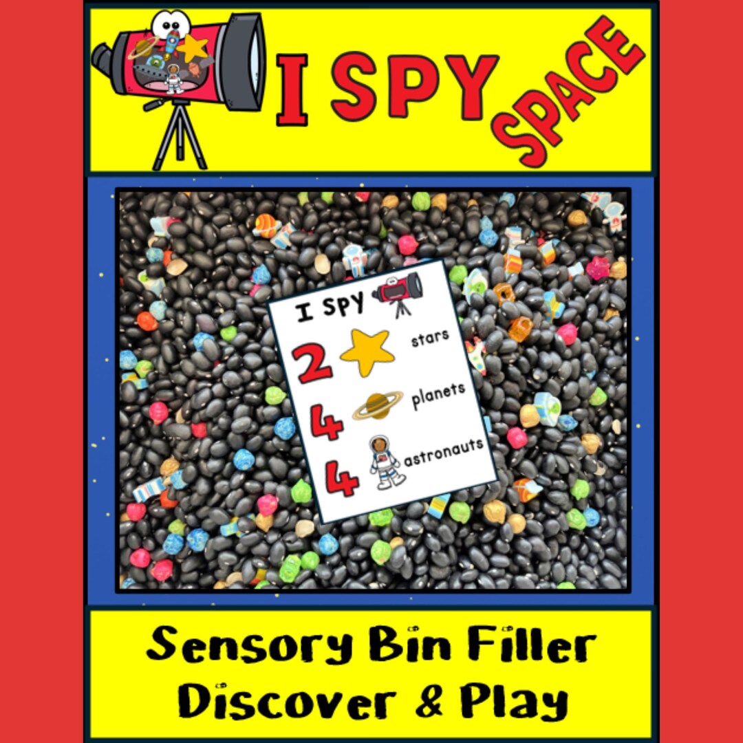 Outer Space Sensory Bin | Feed Me Recipe Cards | Pour and Play ...
