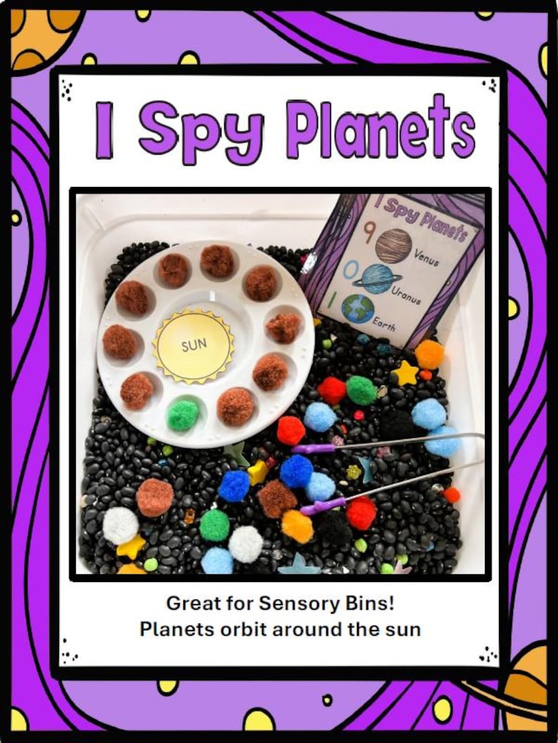 I SPY PLANET CARDS | Orbiting Planets | Kindergarten | Preschool ...