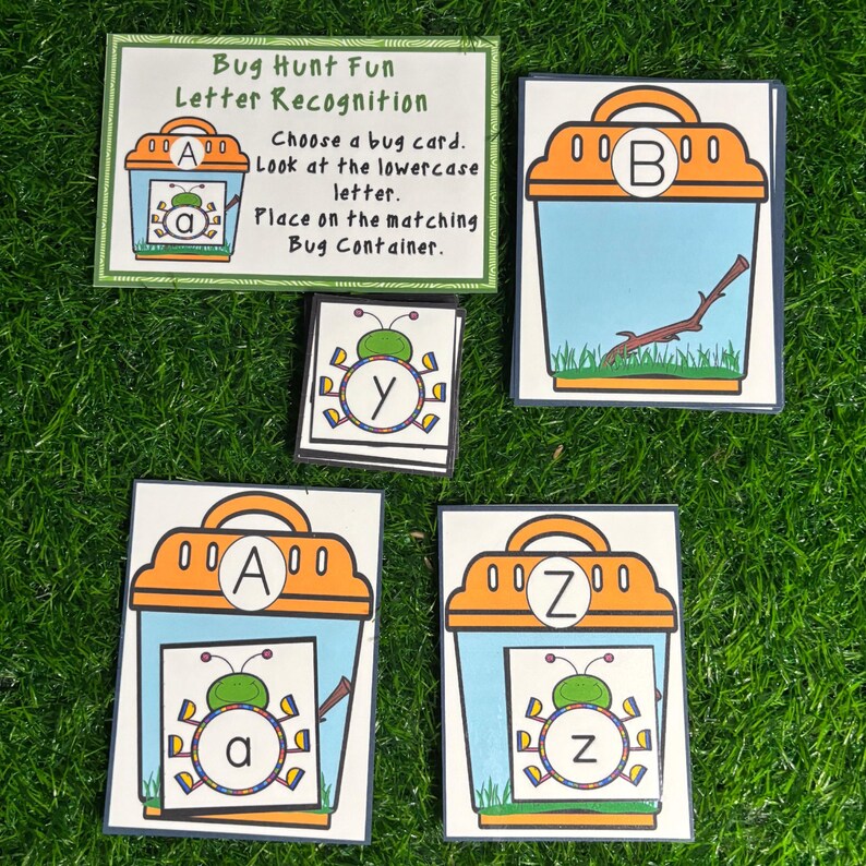 Bug Insect Task Box | Montessori L Letter Recognition | BUGS A TO Z ...