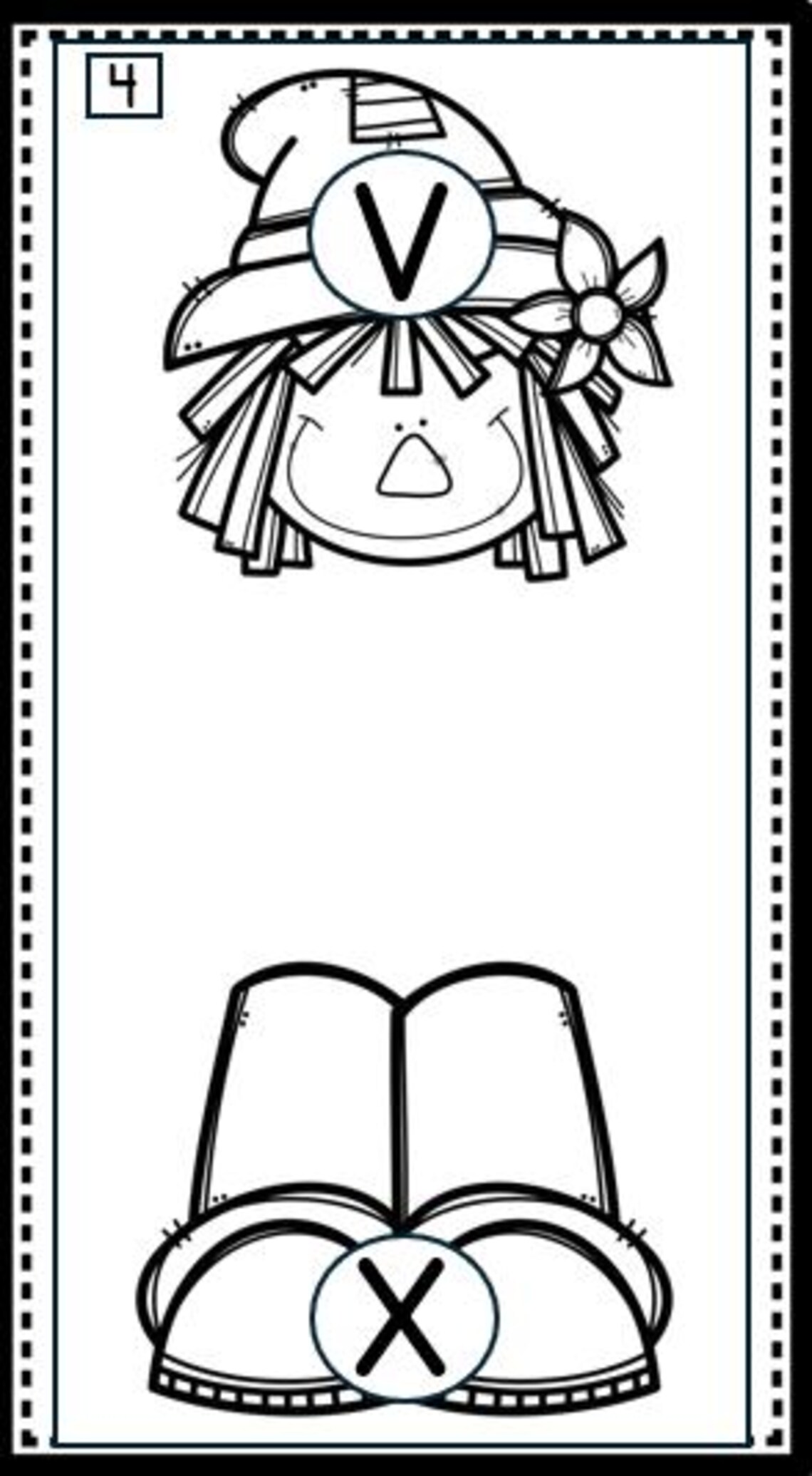 Build a Scarecrow Find Missing Letter Fall Task Box Literacy Activity ...