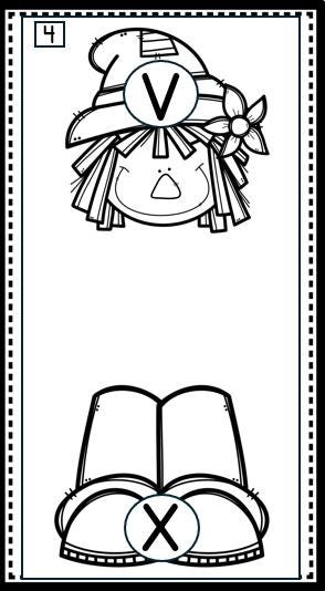 Build a Scarecrow Find Missing Letter Fall Task Box Literacy Activity ...