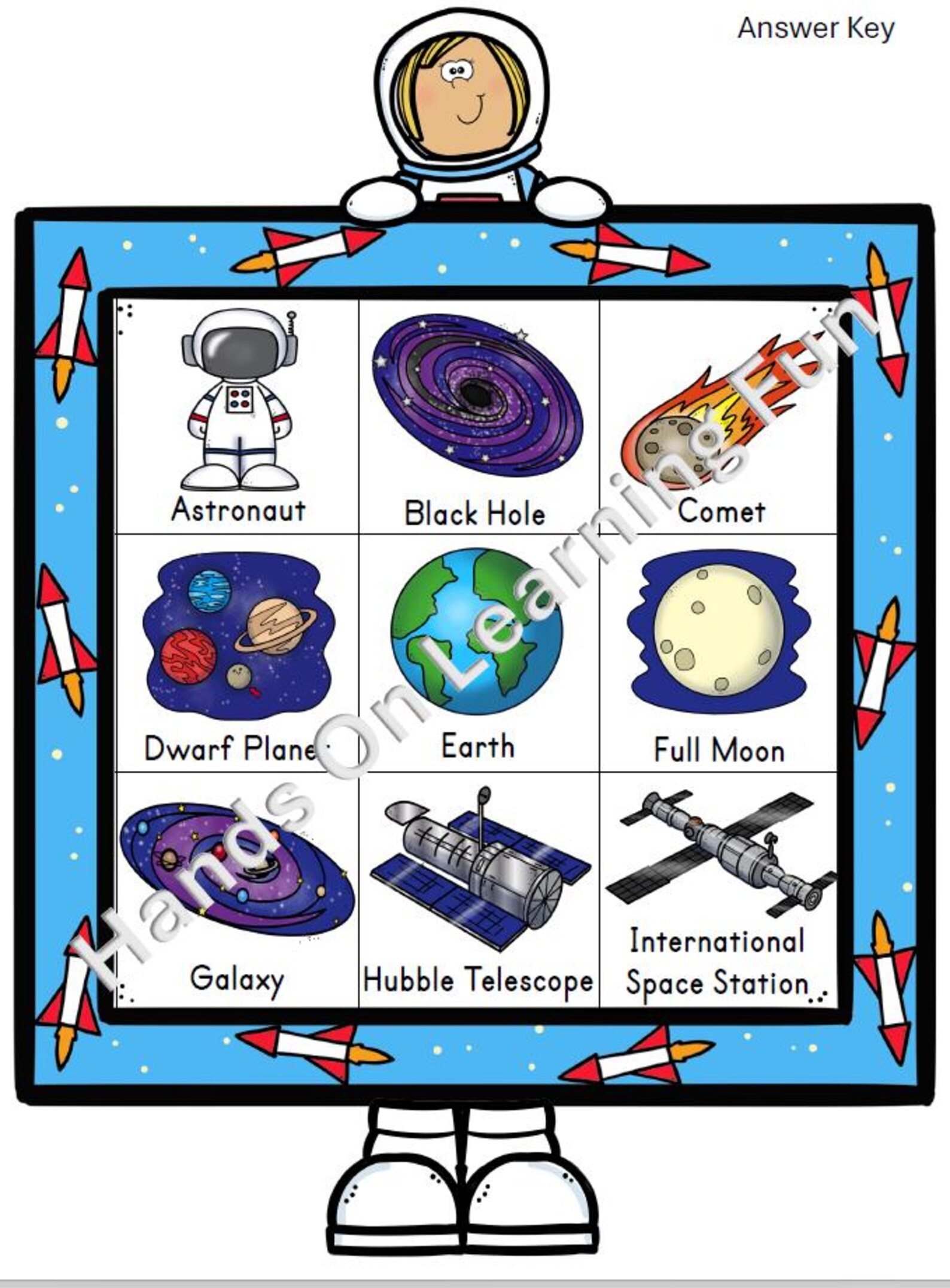 Build an Astronaut | Letter Recognition | Beginning Sound | Literacy ...