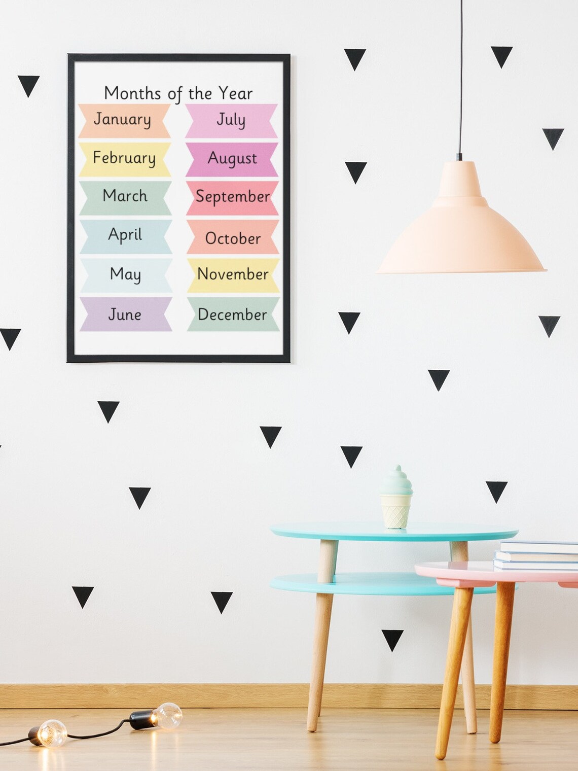 Months of the Year Printable, Classroom Posters, Educational Wall Art ...