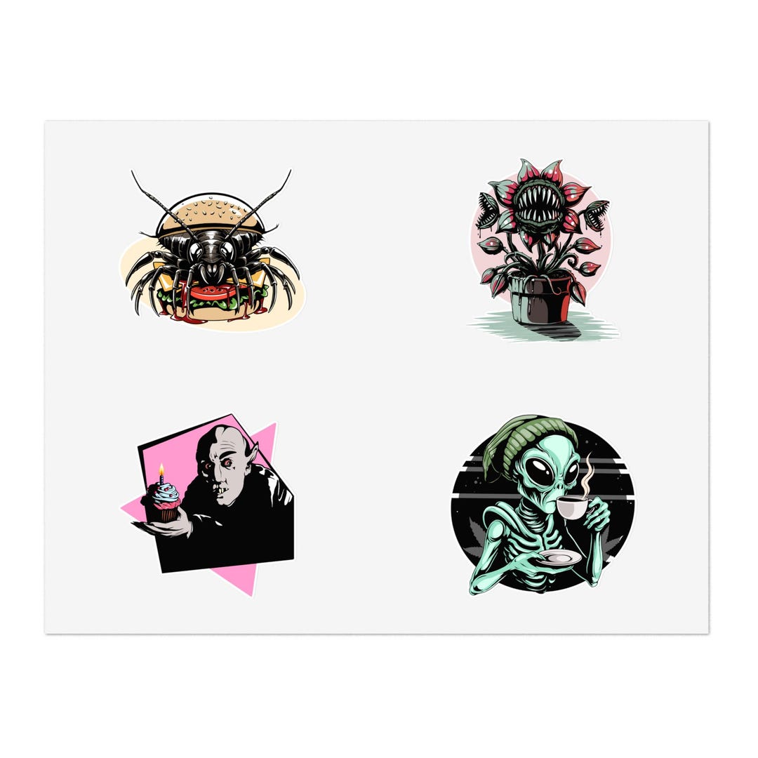 Horror Sticker Sheet 2 - Etsy