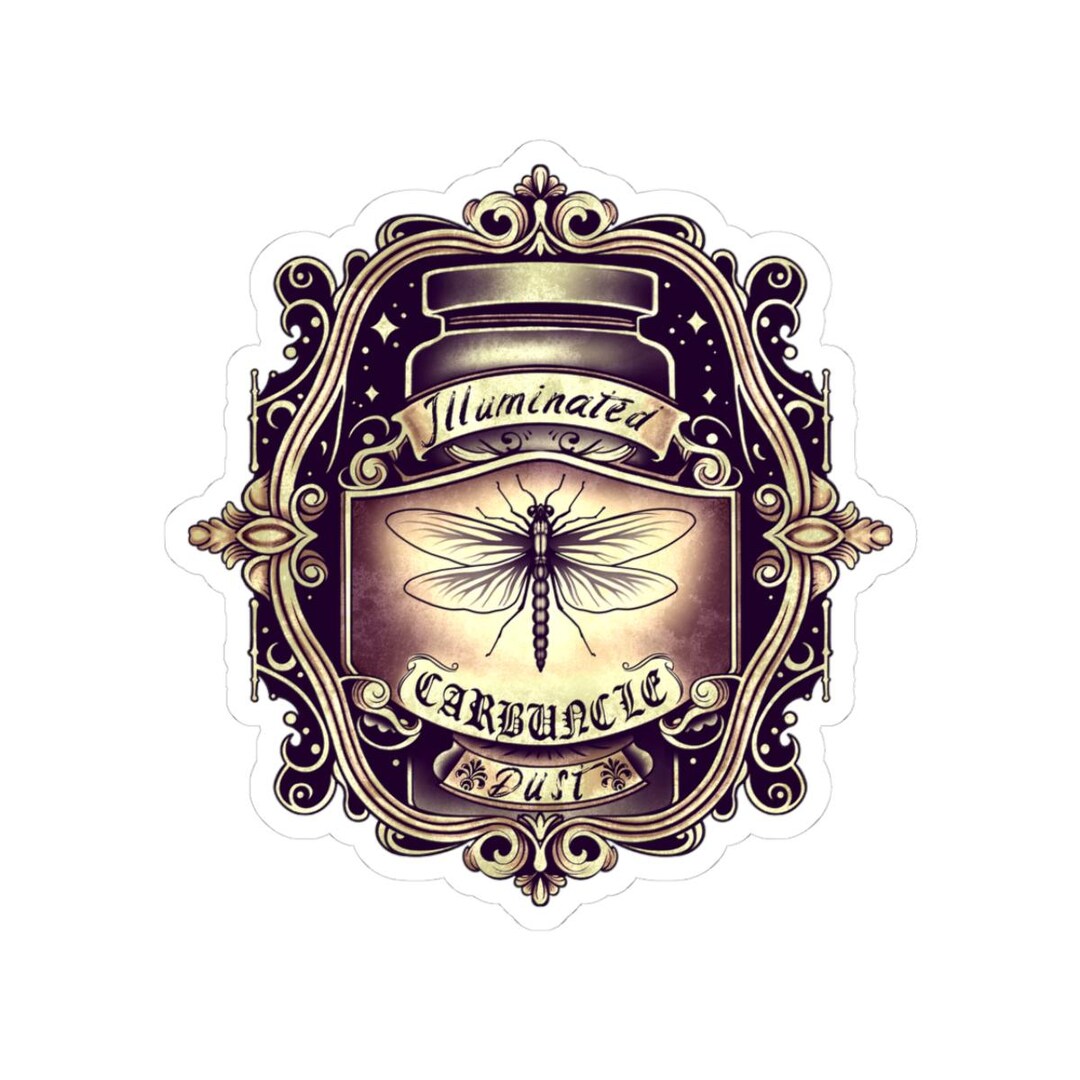 Label Sticker Carbuncle Dust - Etsy