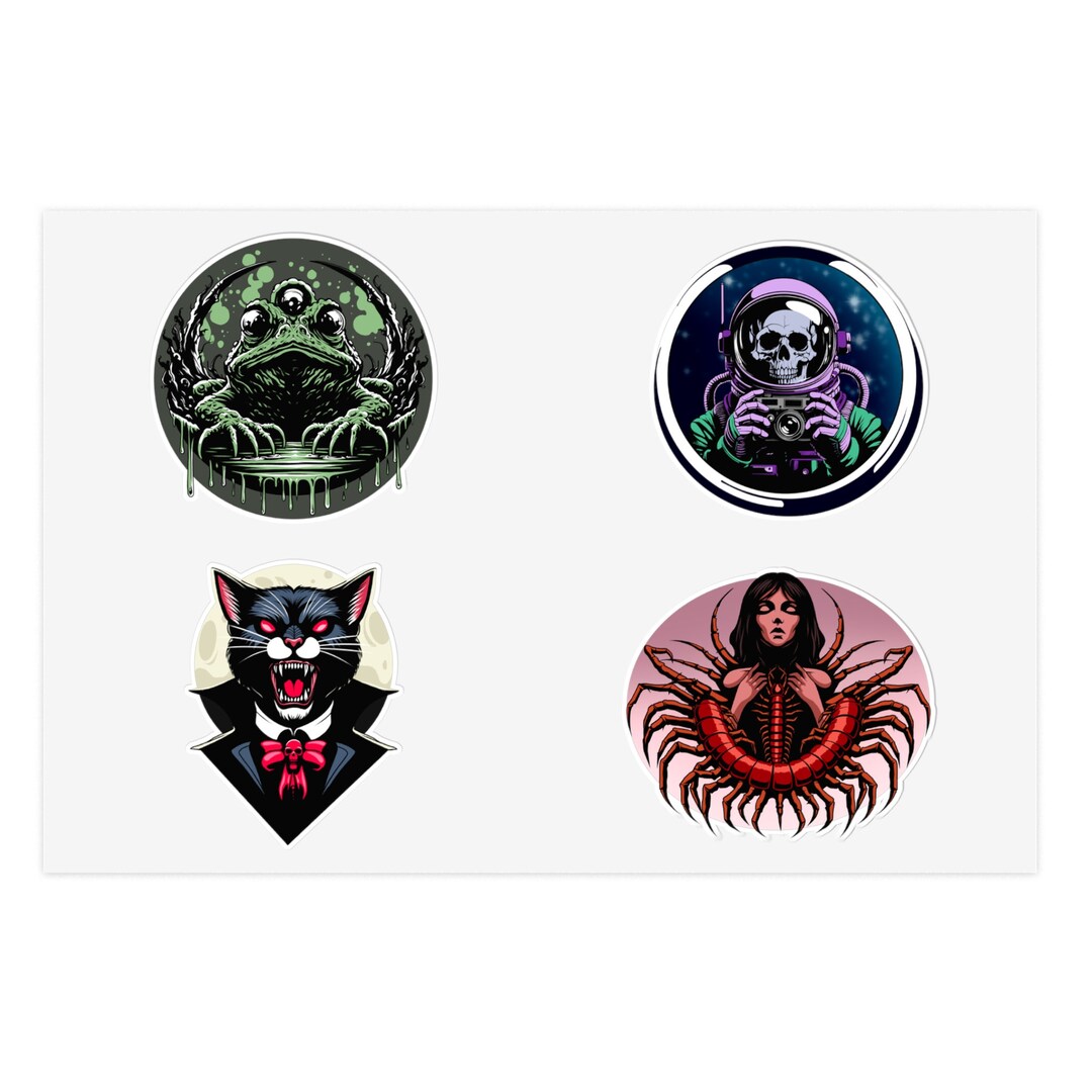 Horror Sticker Sheet 1 - Etsy