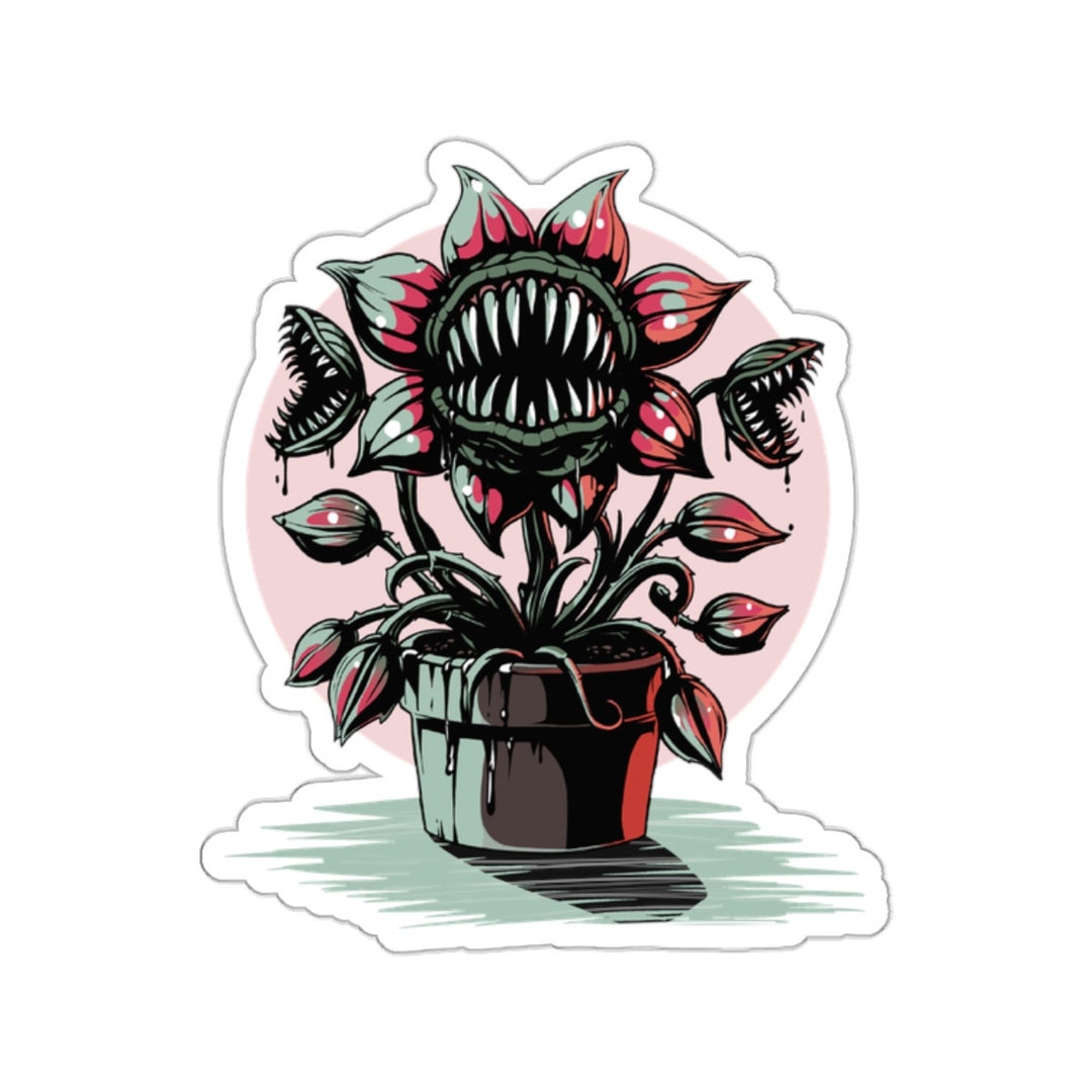 Horror Sticker Man-eating Plant - Etsy